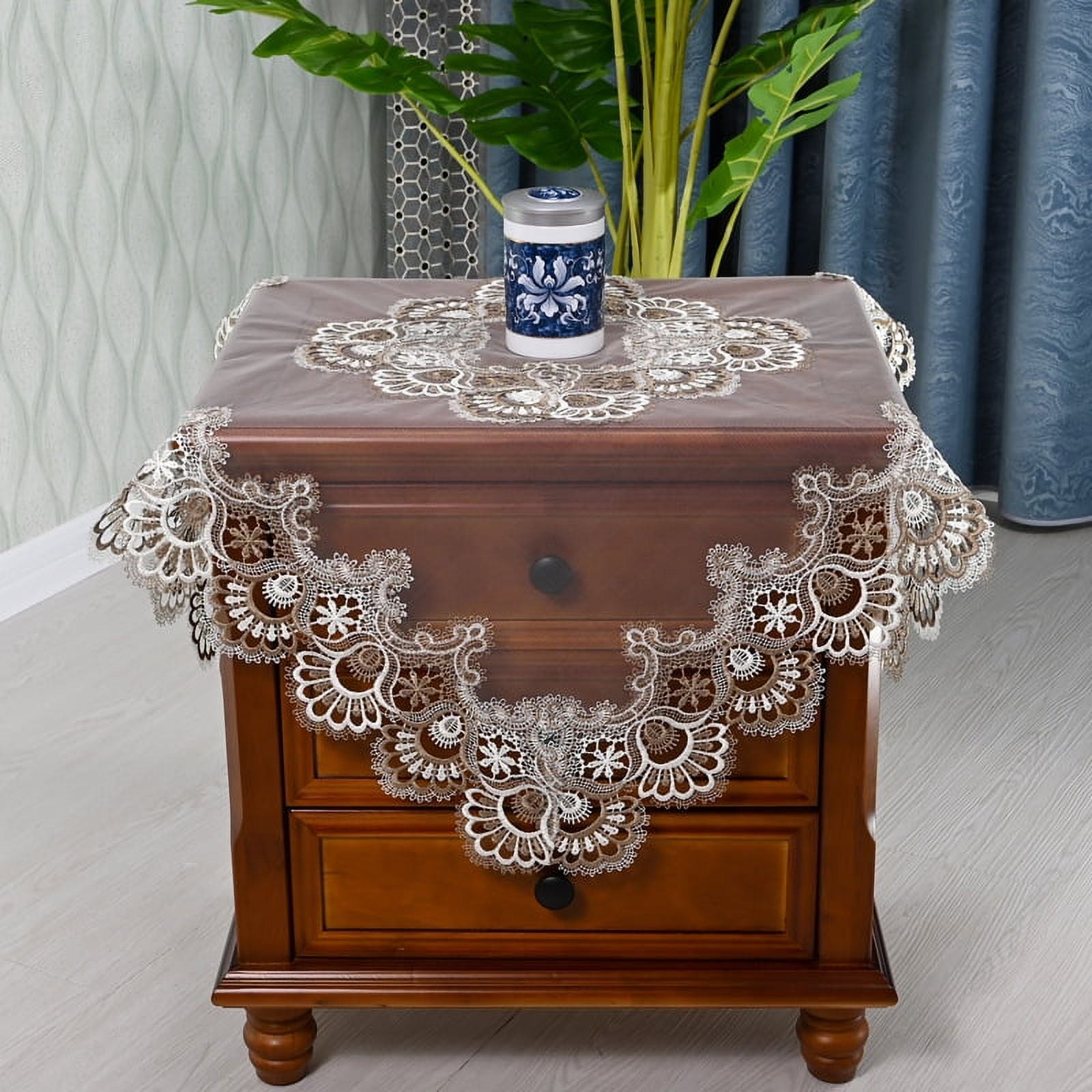 WCHUANG Square Tablecloth, Small Table Cloth, Coffee Table Cover ...