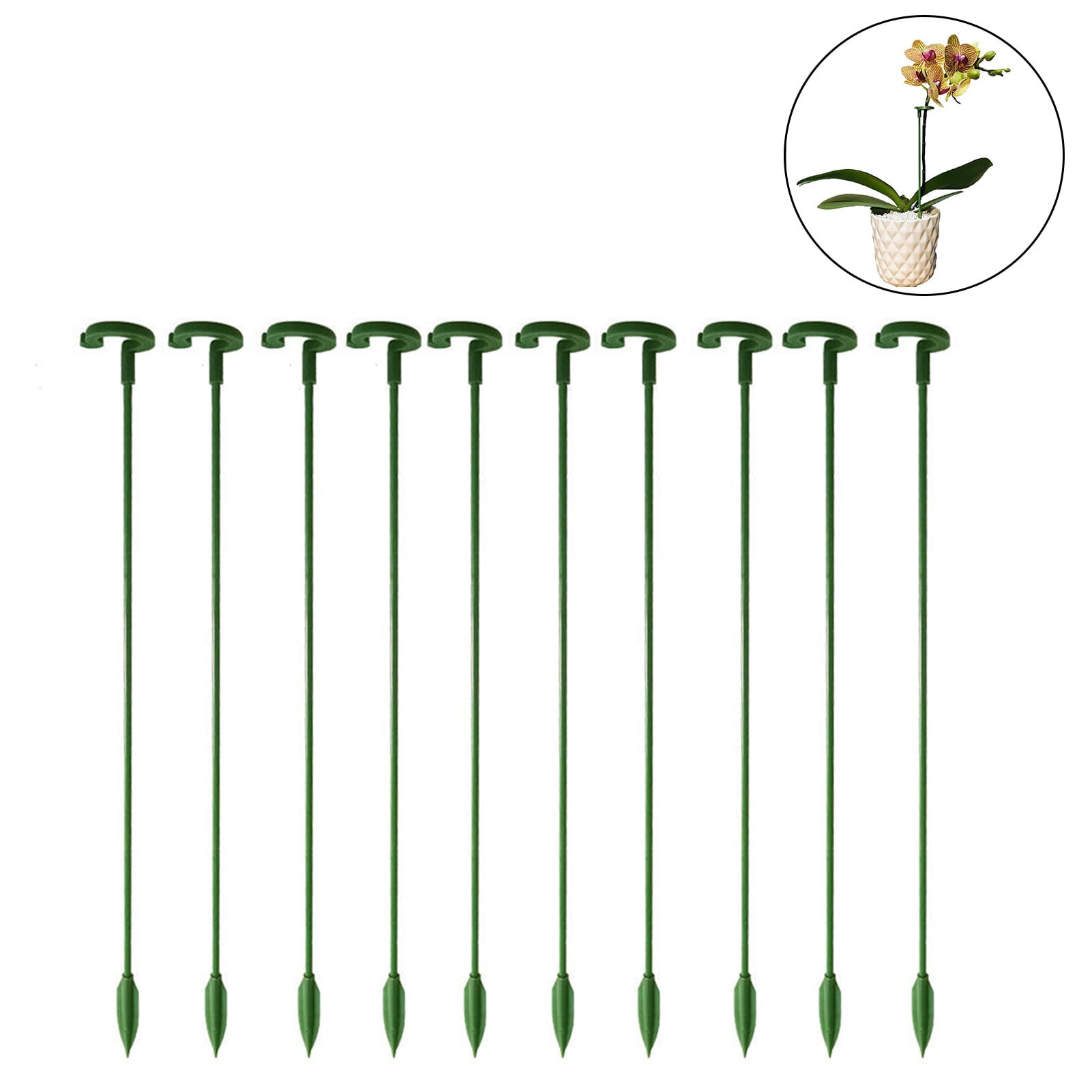 WCIC Plant Stand Stake Garden Flower Support Sticks for Butterflies ...