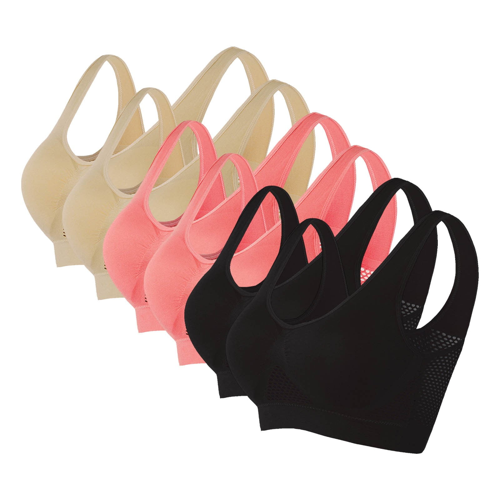 WCJM Blue Breathable Cool Liftup Air Bra New Sports Bra Large Size Air ...