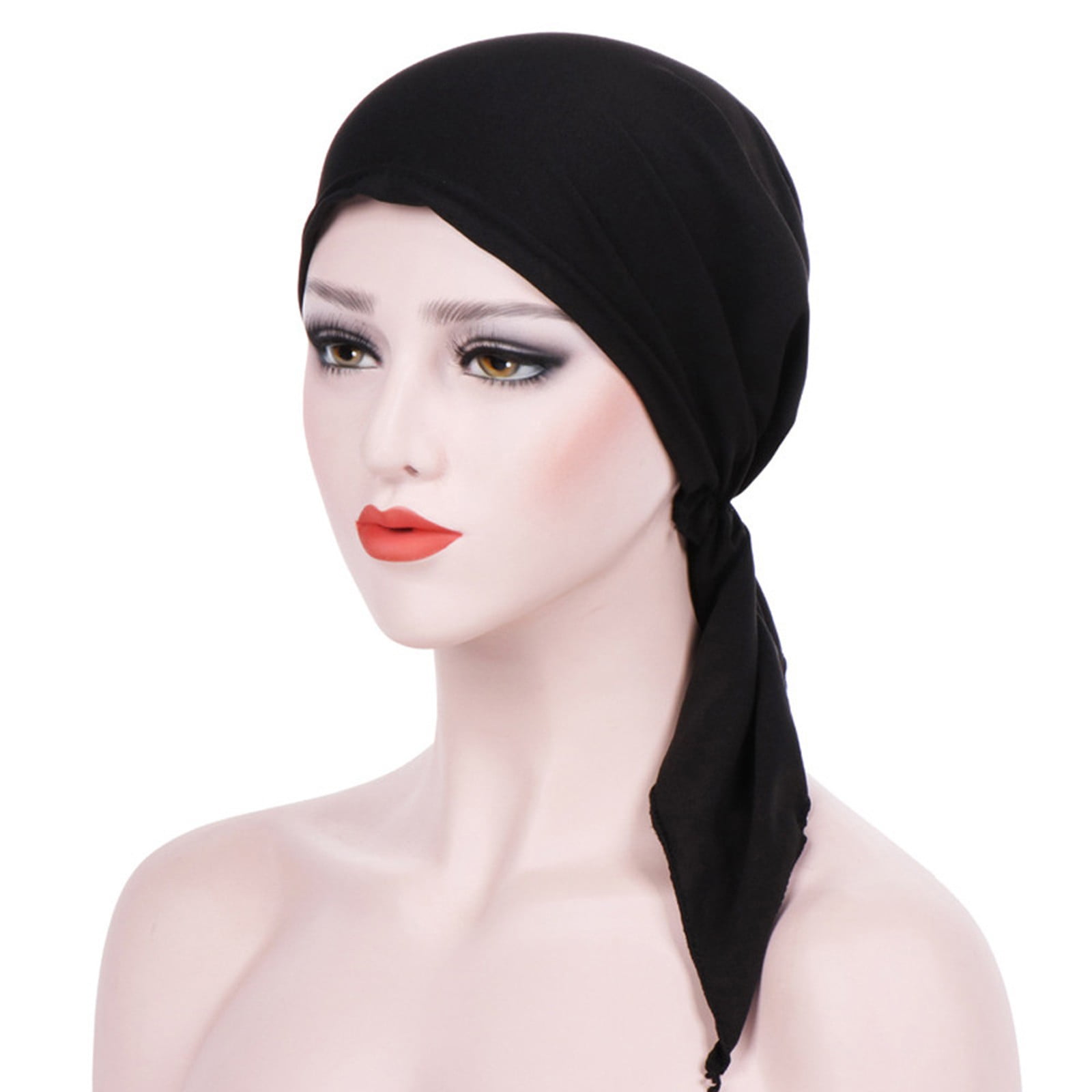WCJM FemaleWomen Stretch Turban Hat Chemo Cap Hair Loss Head Scarf Wrap ...
