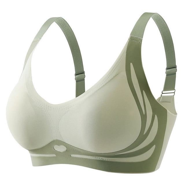 WCJM Green Fitting Bra Wireless Bra Bra Fitting Anti Sagging Everyday ...