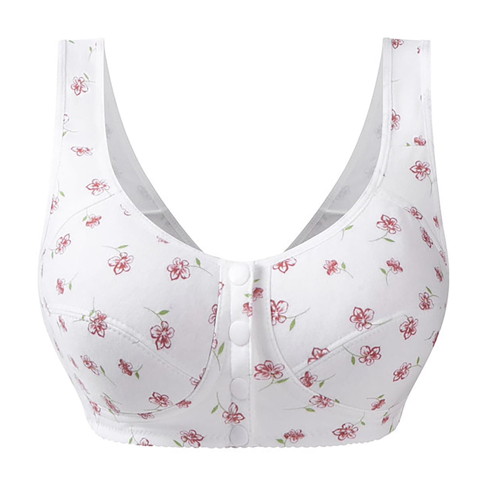 WCJM Large Size Thin Non Wire Front Buckle Vest Bra Y Back Spaghetti ...
