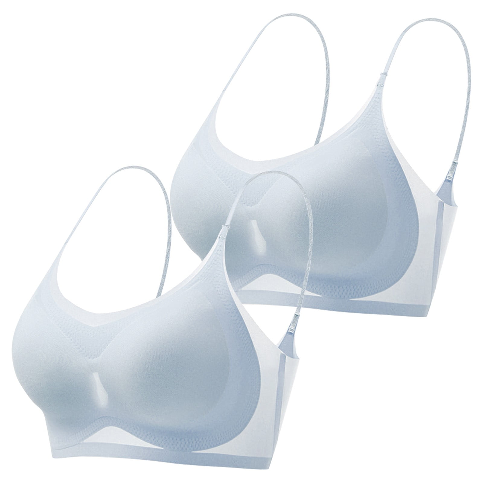 WCJM Thin Bras Summer Thin Plus Size Ice Comfort Bra Balconette Bras N ...