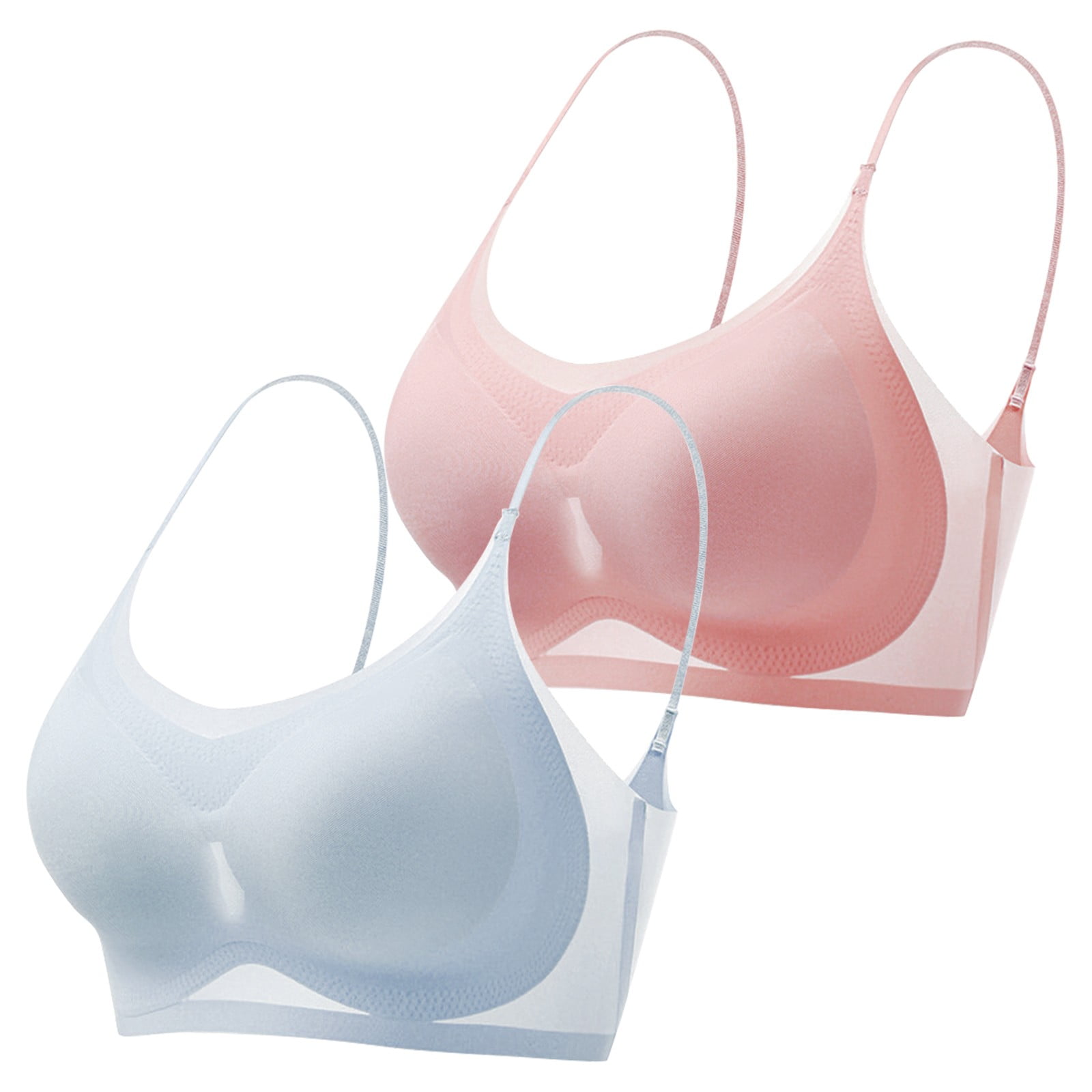 WCJM Thin Bras Summer Thin Plus Size Ice Comfort Bra No-Adjustment K ...