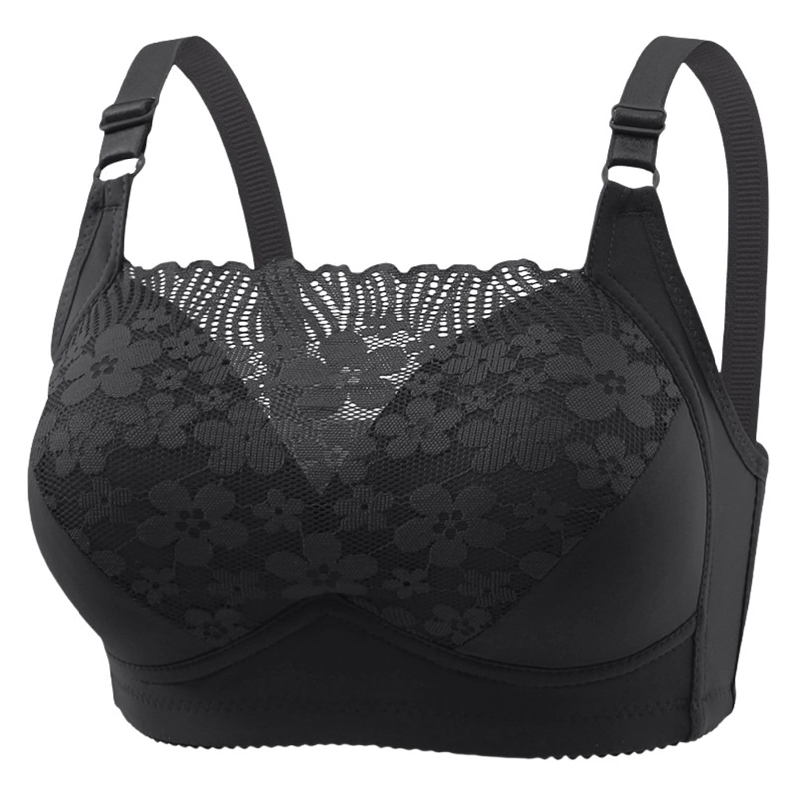 WCJM Women's nylon White nylon bra Women's Low Back Bra Wire U Shaped ...