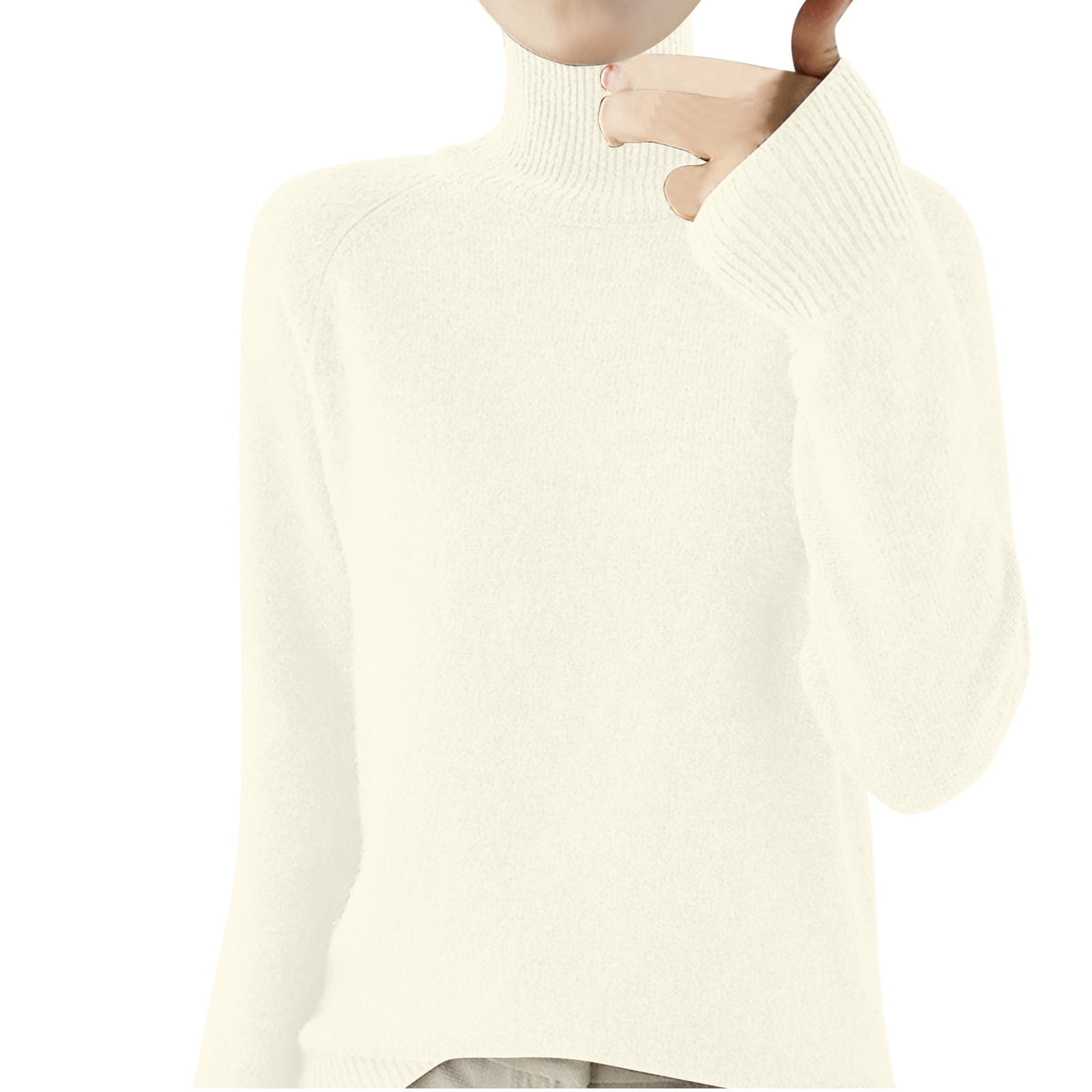 WCMZJ Autumn Winter Women Turtleneck Sweater Oversize Warm Pullovers ...