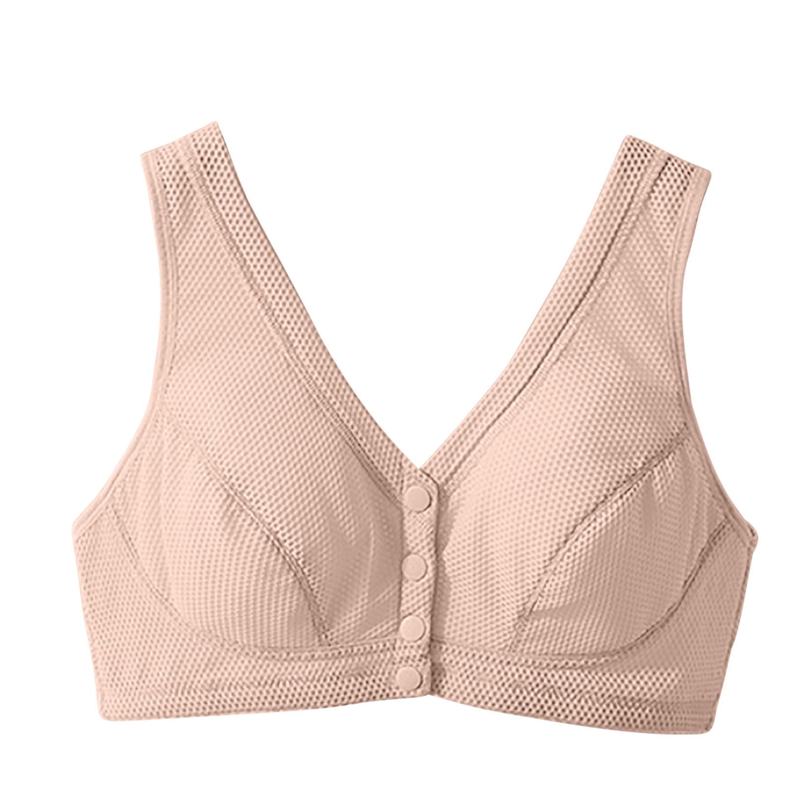 WCMZJ Bras for Older Women Front Closure Wireless Breathable Skin ...