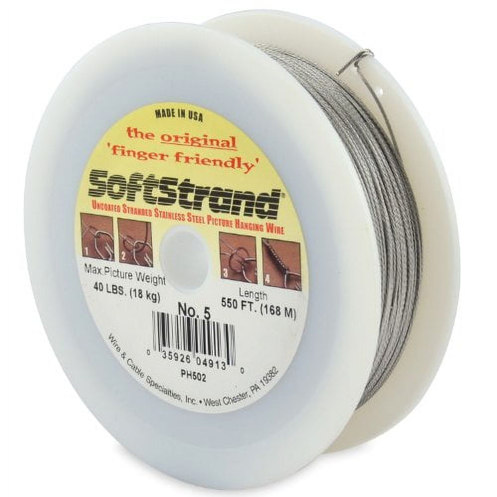 WCS Softstrand Uncoated Stranded Stainless Steel Picture Wrapping Wire ...