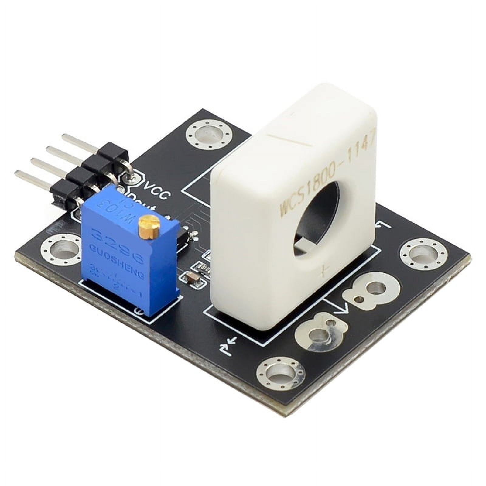 WCS1800 3-5V Hall Current Sensor Adjustable DC100A 70A 35A Short over-Current Detector ...