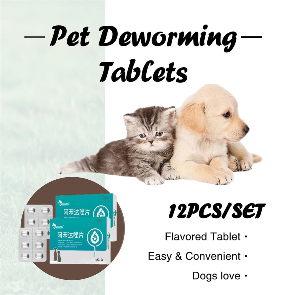 WCUCV Cat Tapeworm Dewormer, Cat Dewormer 6 Tablets/box6 Capsules Pet ...