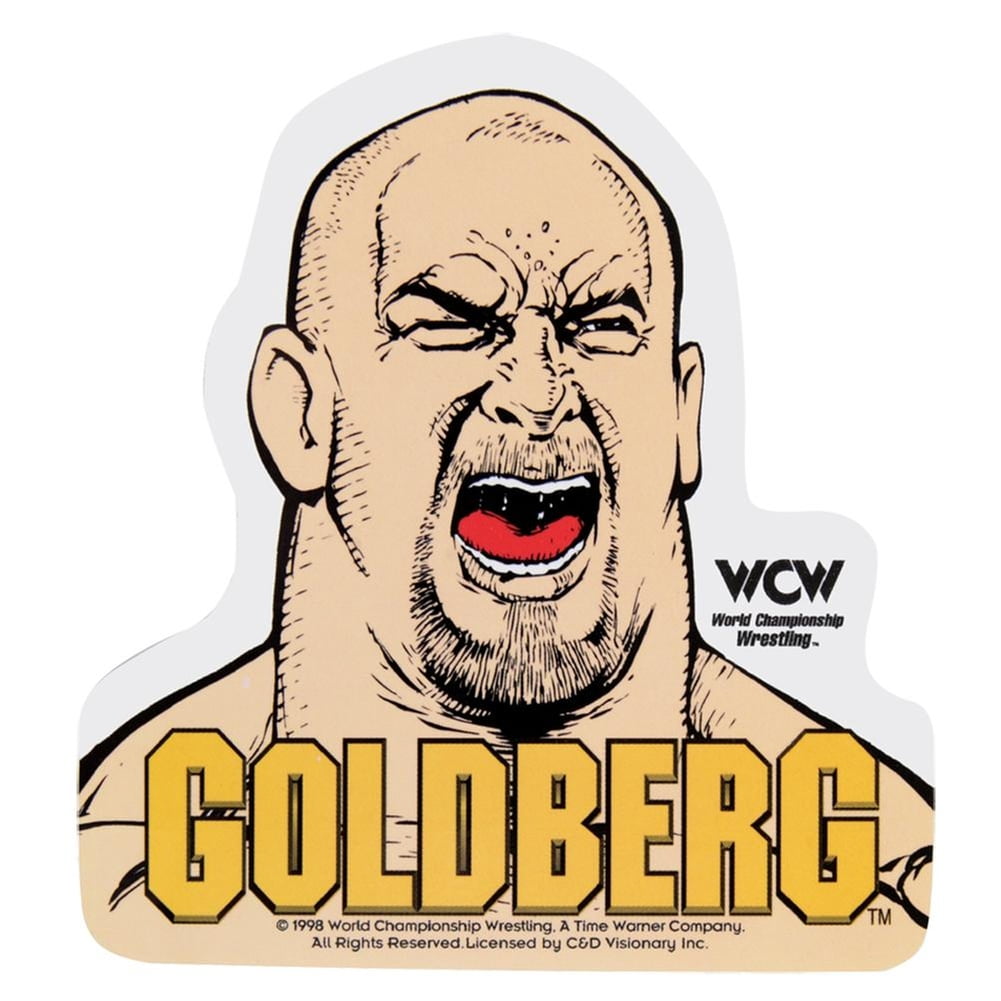 WCW - Goldberg Cartoon Decal - Walmart.com