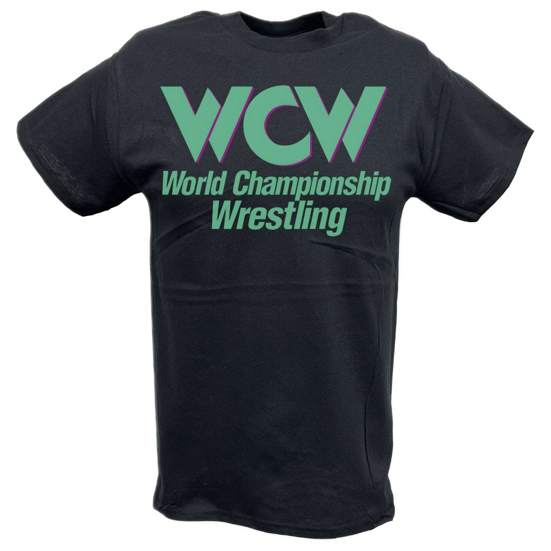WCW Logo World Championship Wrestling Black T-shirt - Walmart.com