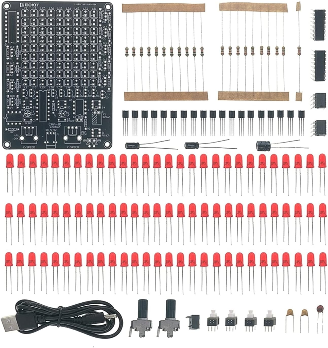 WCX CHA-81 DC5-9V LED Tracking Light DIY Parts Electronic Production ...