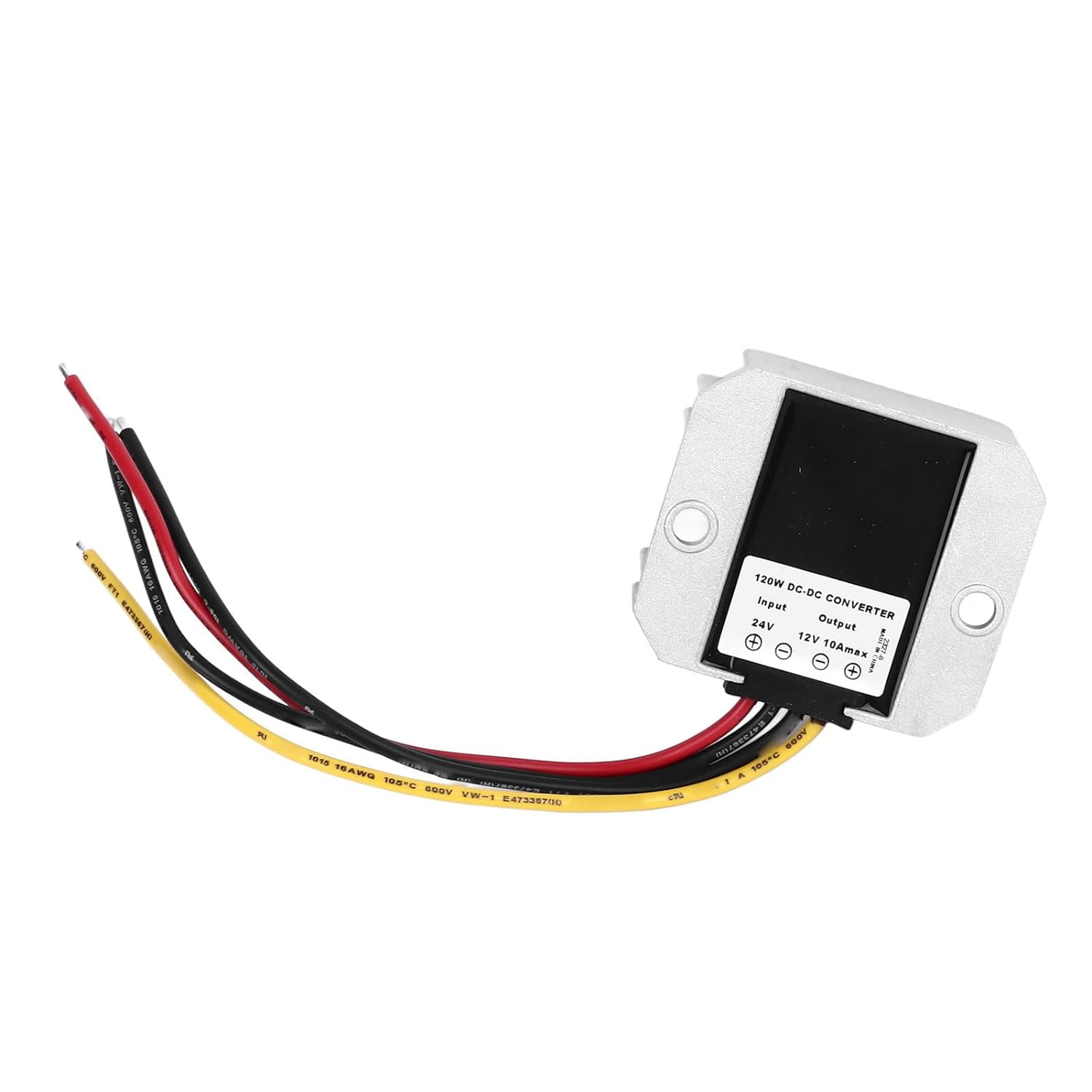 WCX DC24V to DC12V 10A Buck Converter Aluminum Casing Step Down Voltage ...