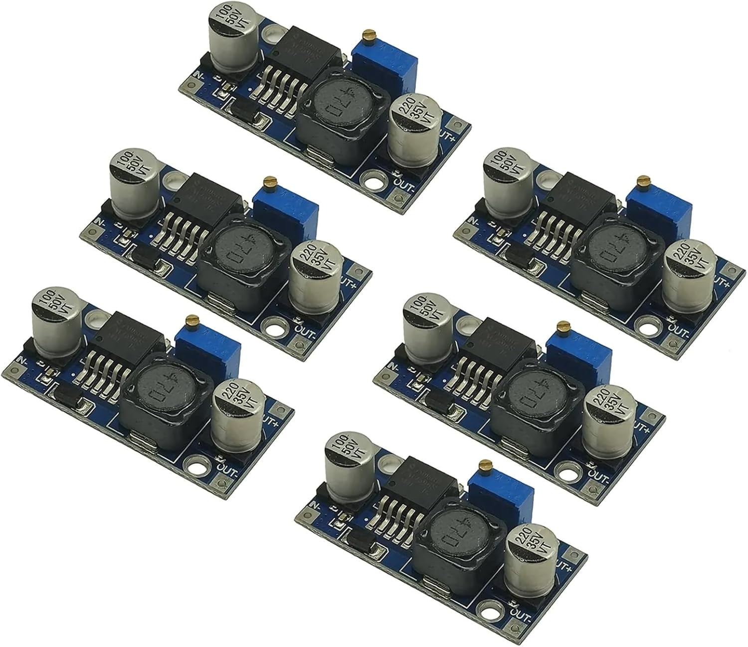 WCX LM2596S Adjustable Step Down Converter Power Supply Module Buck Boost converterlm2596 ...