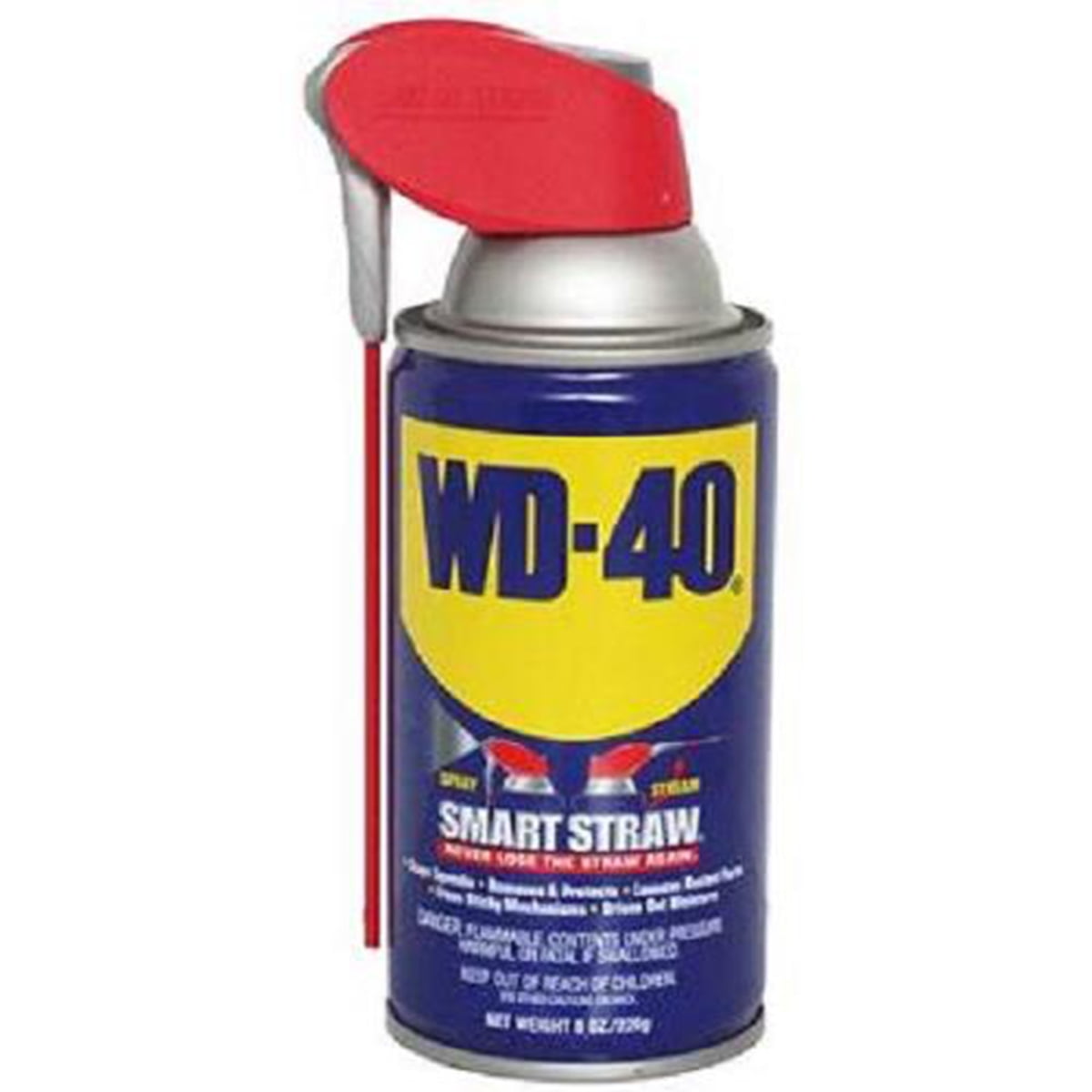 WD-40 110057 Multi-Use Product Spray with Smart Straw, 8 oz. (Pack of 1 ...