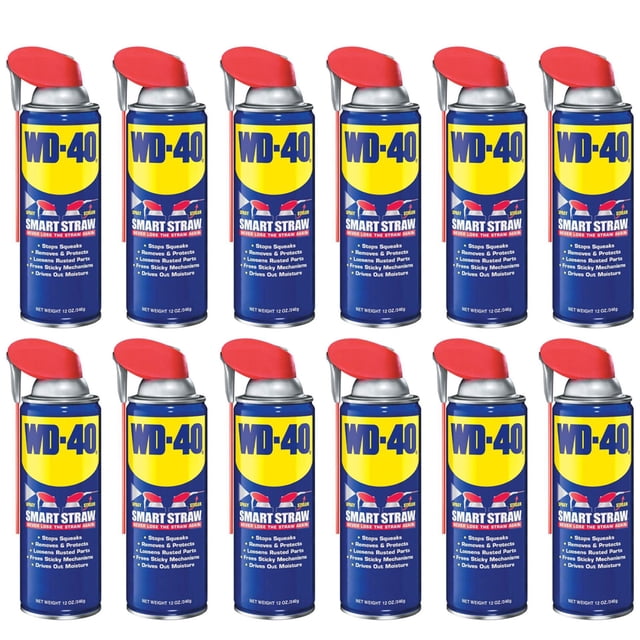 WD-40 Multi Use Lubricant Non Aerosol Spray with Smart Straw, 12 Ounce ...