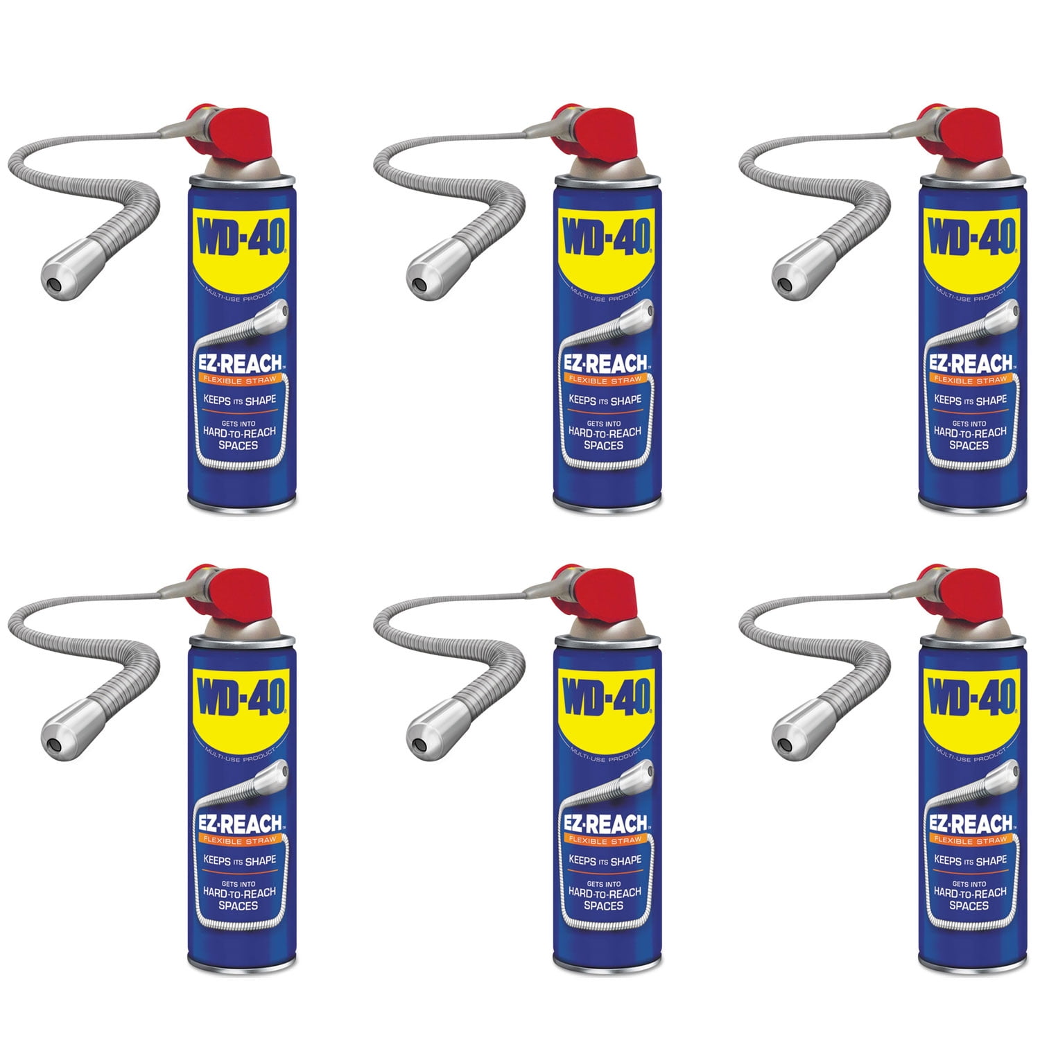 WD-40 Multi Use Lubricant Spray with 8" EZ-Reach Attachment, 14.4 Ounce ...
