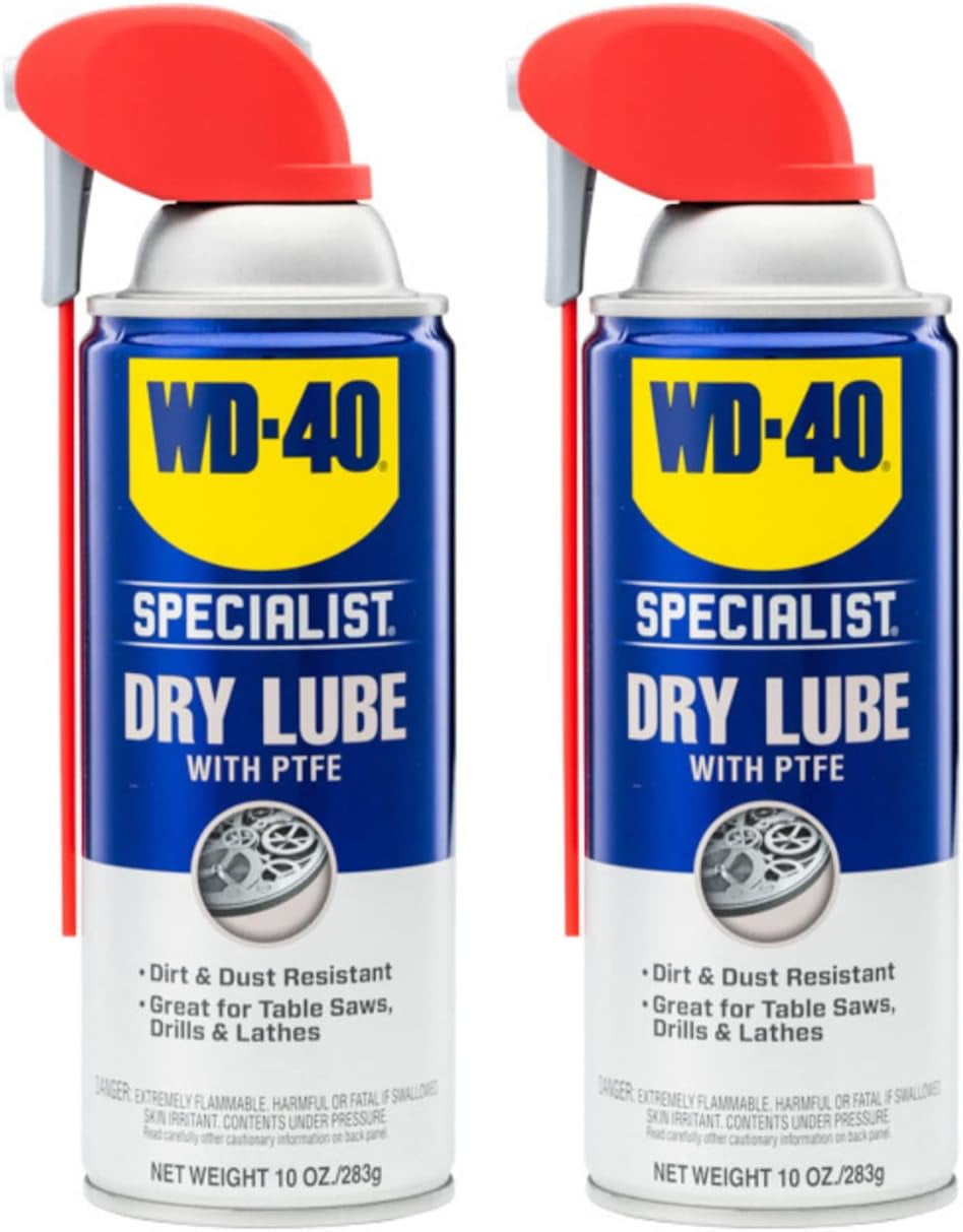 WD-40 Specialist Dry Lube with PTFE, Lubricant with Smart Straw Spray, 10 oz (2-Pack) - Walmart.com