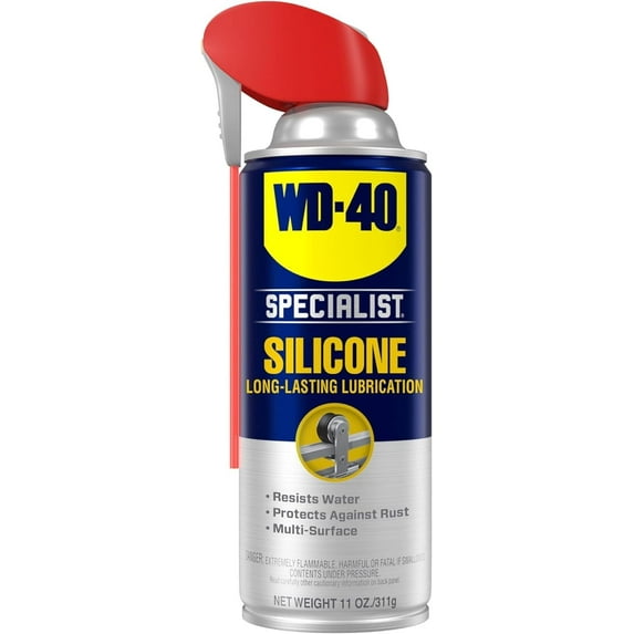 WD-40 Specialist Silicone Spray Smart Straw, 300012, 11 Oz Pack of 2 ...