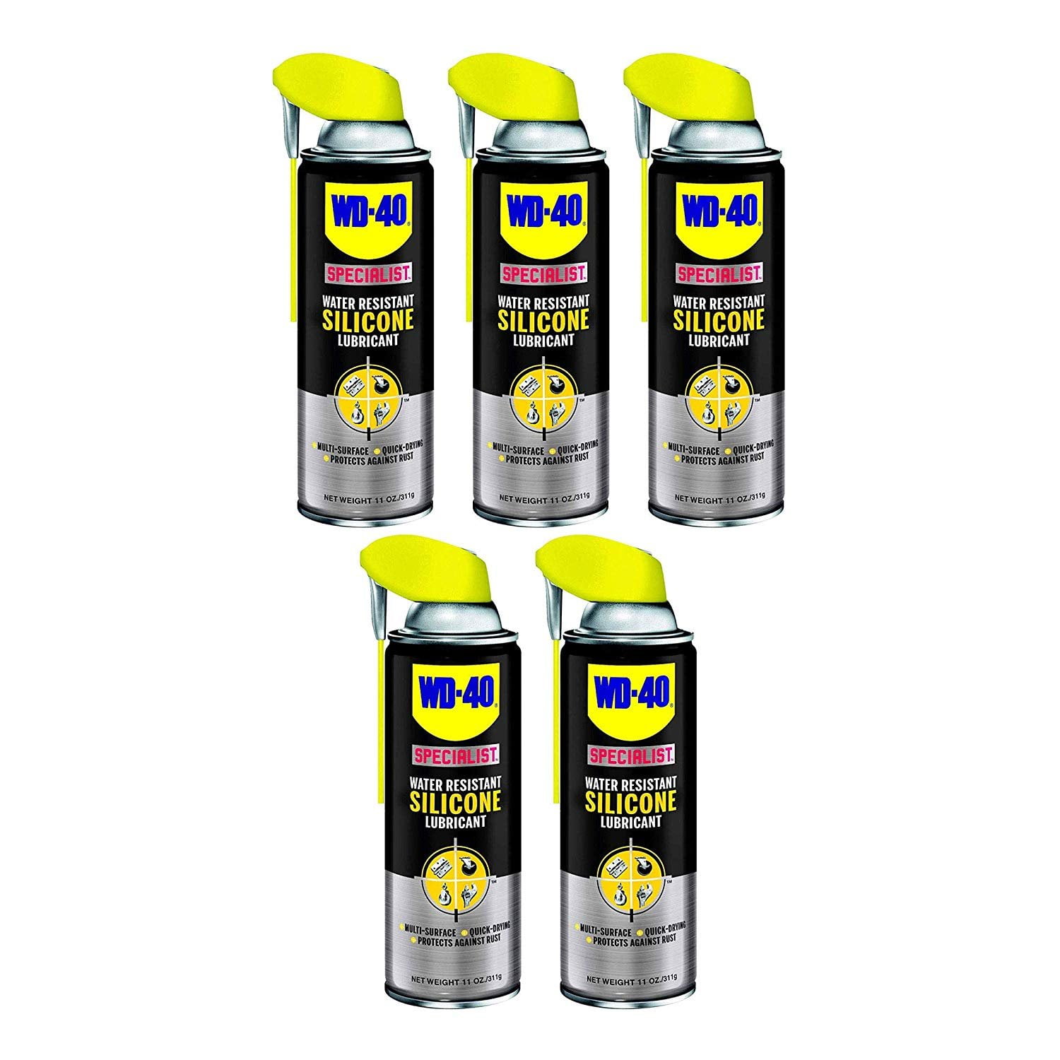 WD-40 Specialist Water Resistant Silicone Lubricant Spray, 11 Ounces 5 ...