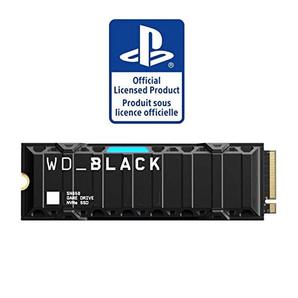 WD_BLACK 2TB SN850 NVMe SSD for PS5 - Solid State Drive with Heatsink, Gen4 PCIe, M.2 2280, Up ...