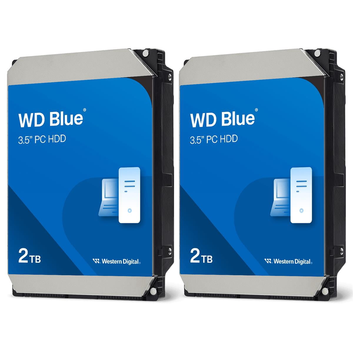 WD Blue 4TB 3.5" SATA III Internal Desktop Hard Drive, 2-Pack - Walmart.com