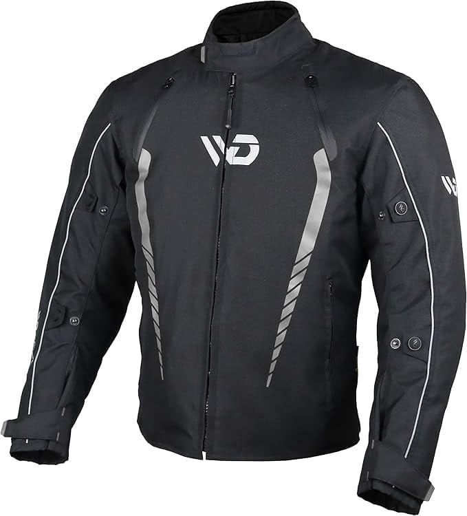 WD Men’s Motorcycle Jacket – Motorbike Riding Jacket with Armor Foam ...