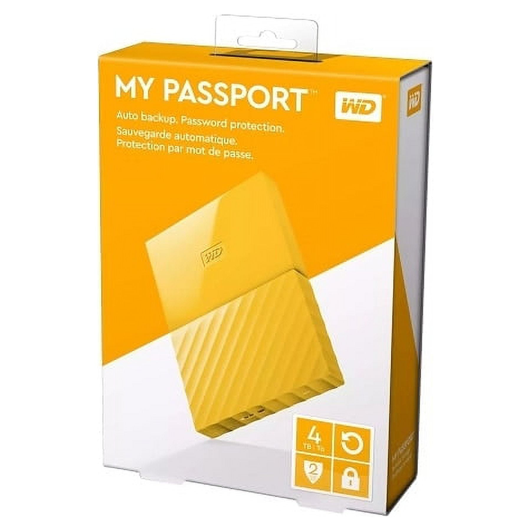 WD My Passport portable 4TB USB 3.0 external hard drive - Walmart.com