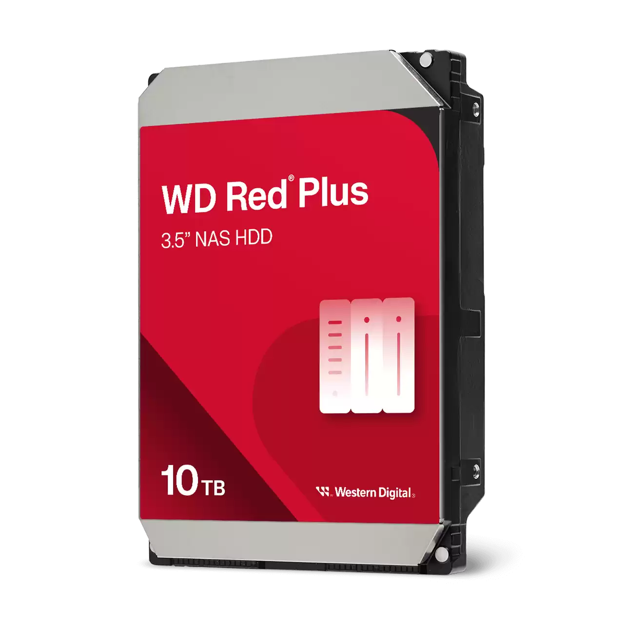 Western Digital 10TB WD Red Plus NAS SATA HDD, 3.5" Internal Hard Drive ...