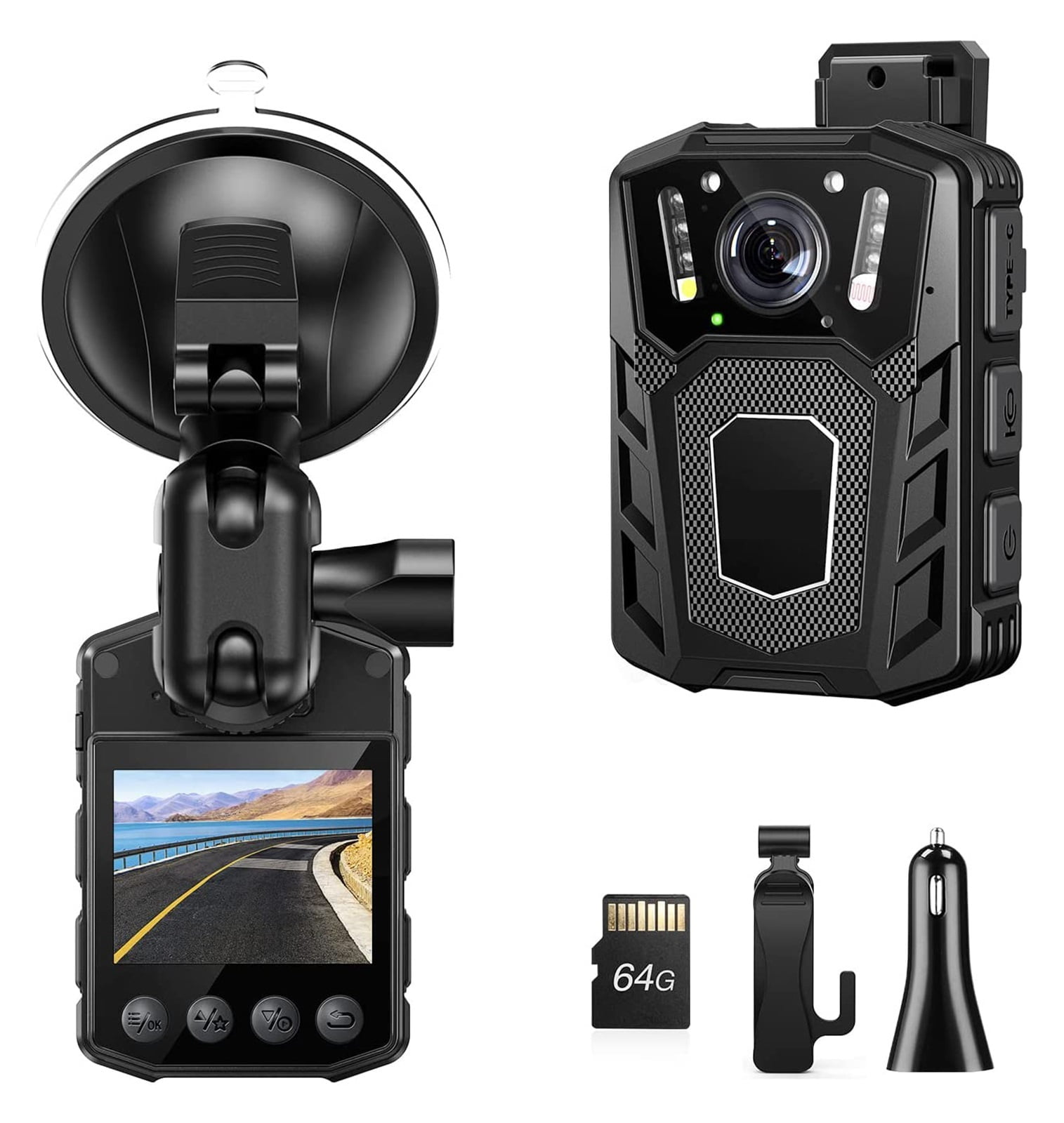 WD1 Body Camera Mini Full 1080p Police Bodycam Night Vision for Police ...