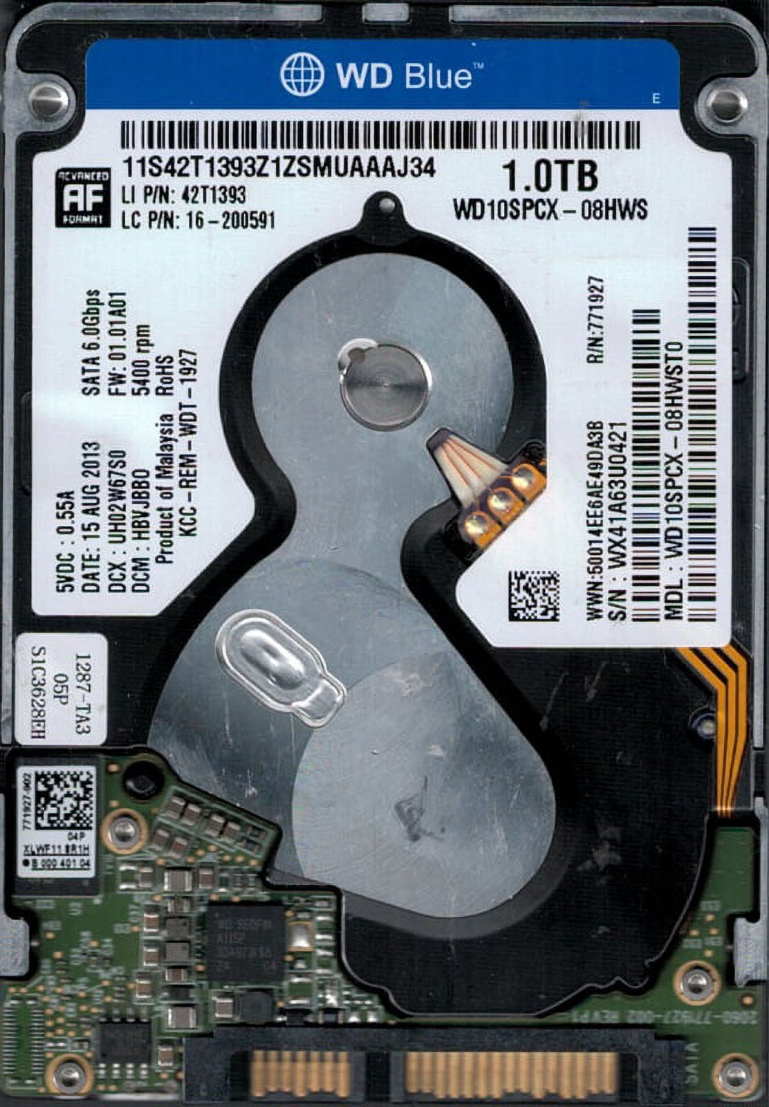 WD10SPCX-08HWST0 DCM: HBVJBBO WX41A Western Digital 1TB - Walmart.com