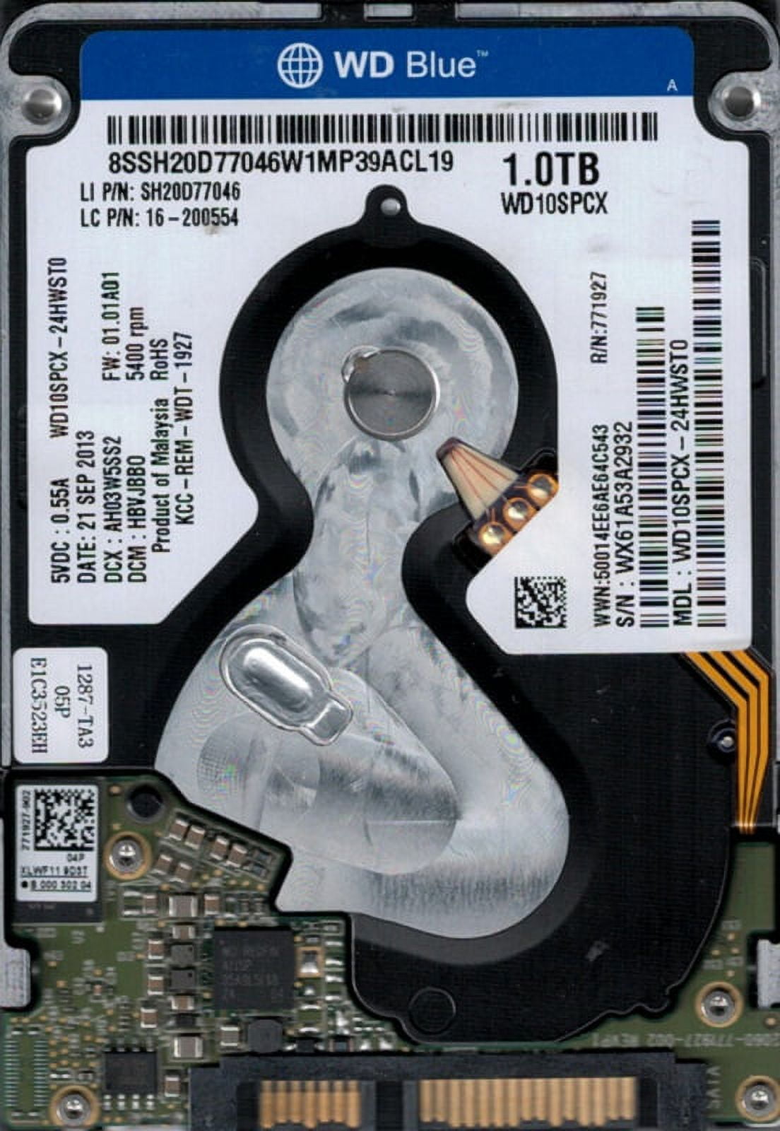 WD10SPCX-24HWST0 DCM: HBVJBBO WX61A Western Digital 1TB - Walmart.com