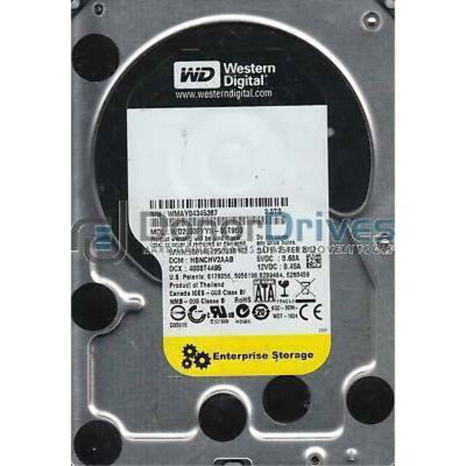 WD2003FYYS-05T9B0, DCM HBNCHV2AAB, Western Digital 2TB SATA 3.5 Hard ...