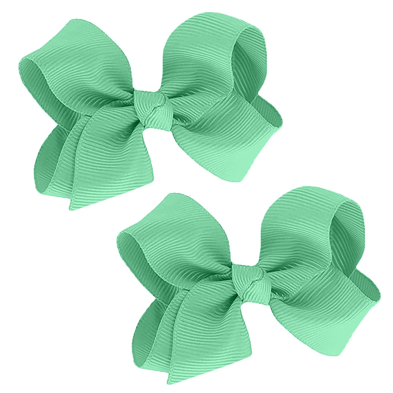 YITING Baby Girls Set of 2 Small Grosgrain 3" Boutique Hair Bows ...
