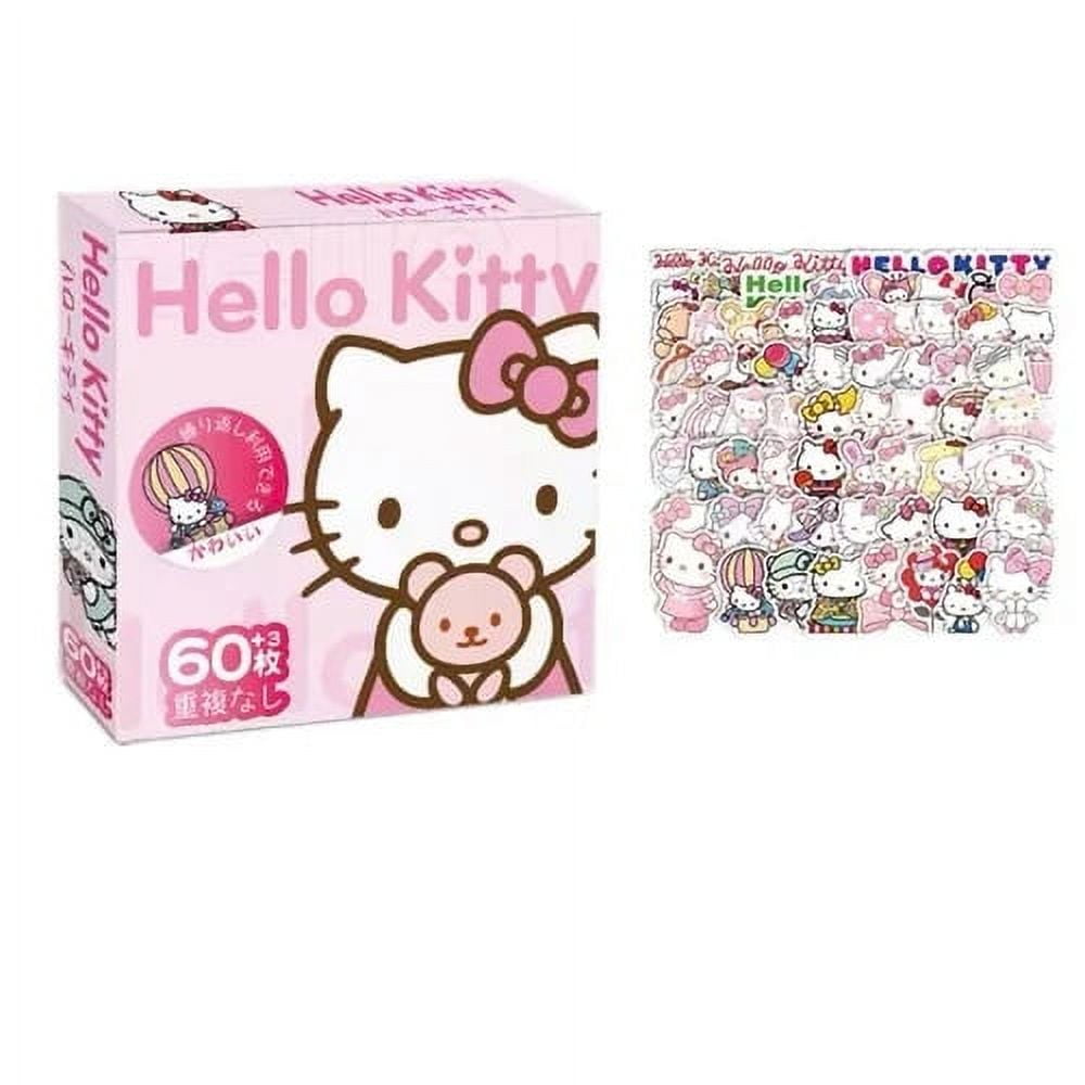 WDAIDJ 60 Pcs/Box Anime Stickers Kawaii Sanrio Hello Kitty Kuromi ...