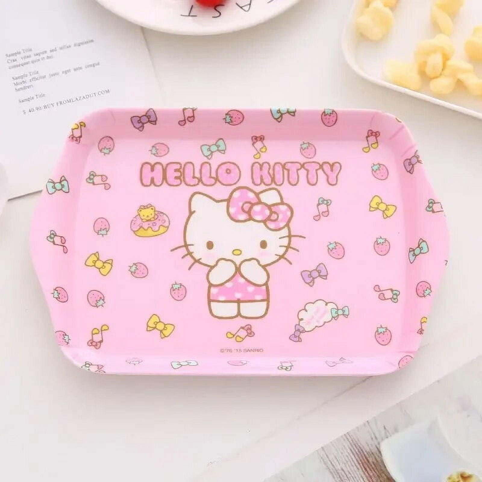WDAIDJ Hello KittyFruit plate living room home cartoon cute small tray ...