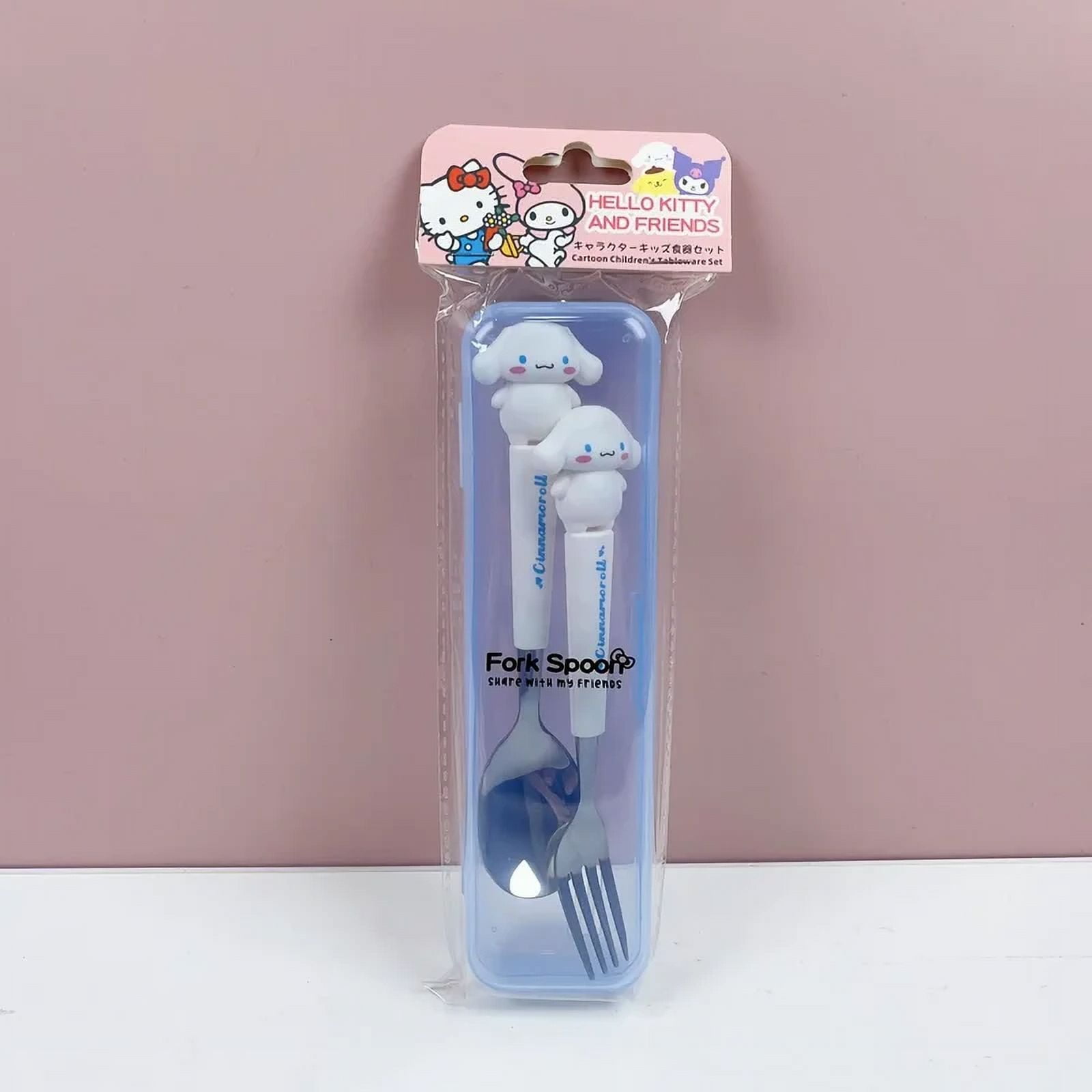 WDAIDJ Kuromi Spoon Fork 2 Piece Set Cute Sanrio Pompompurin Hello ...