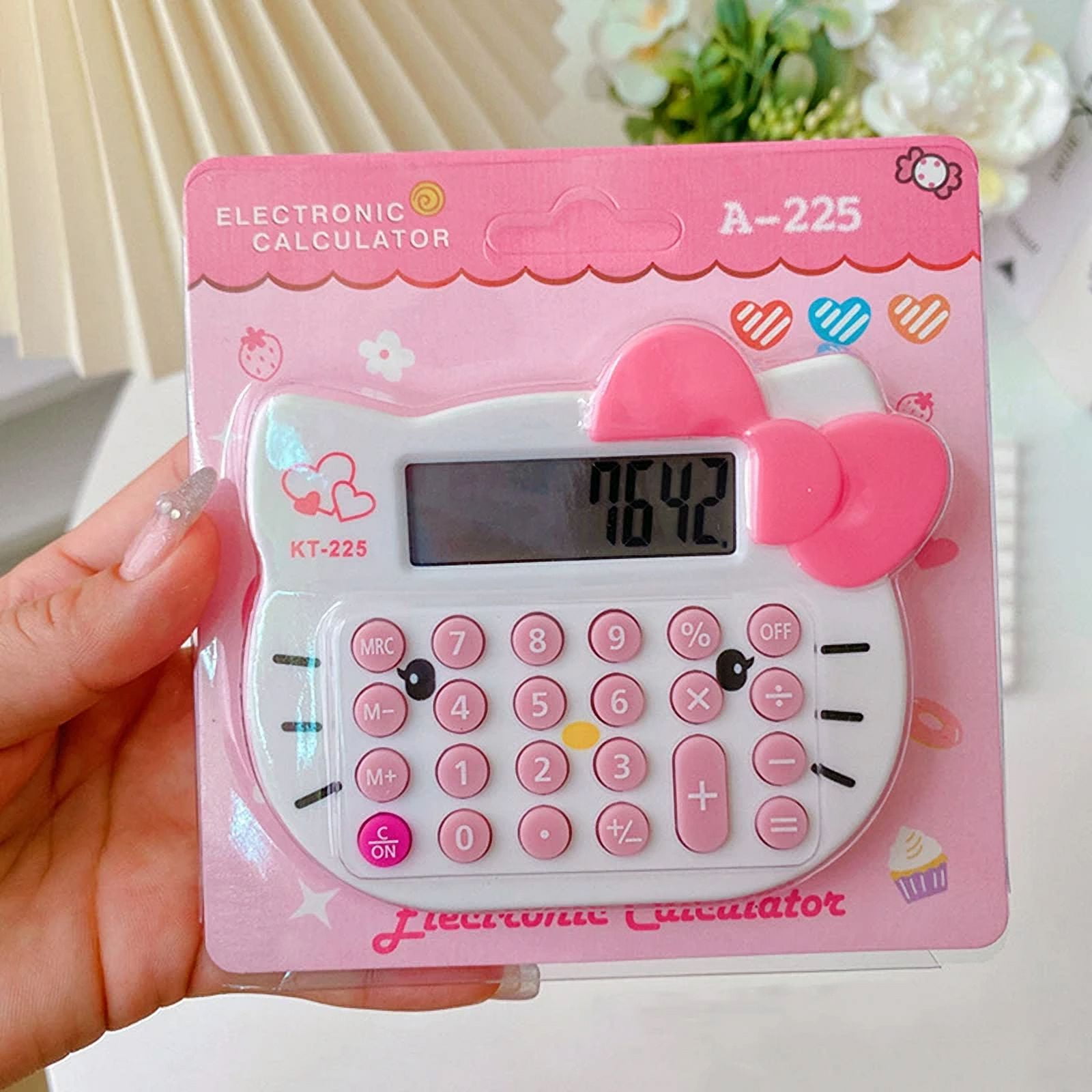 WDAIDJ Sanrioed Calculator Kawaii Students Stationery Mathe Class ...