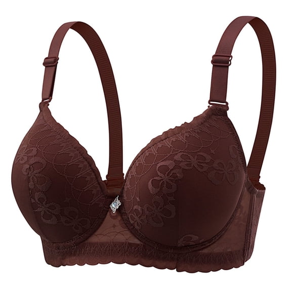 WDDDD Women's Transparent Shoulder Strap Cordless Backless Spongeless ...