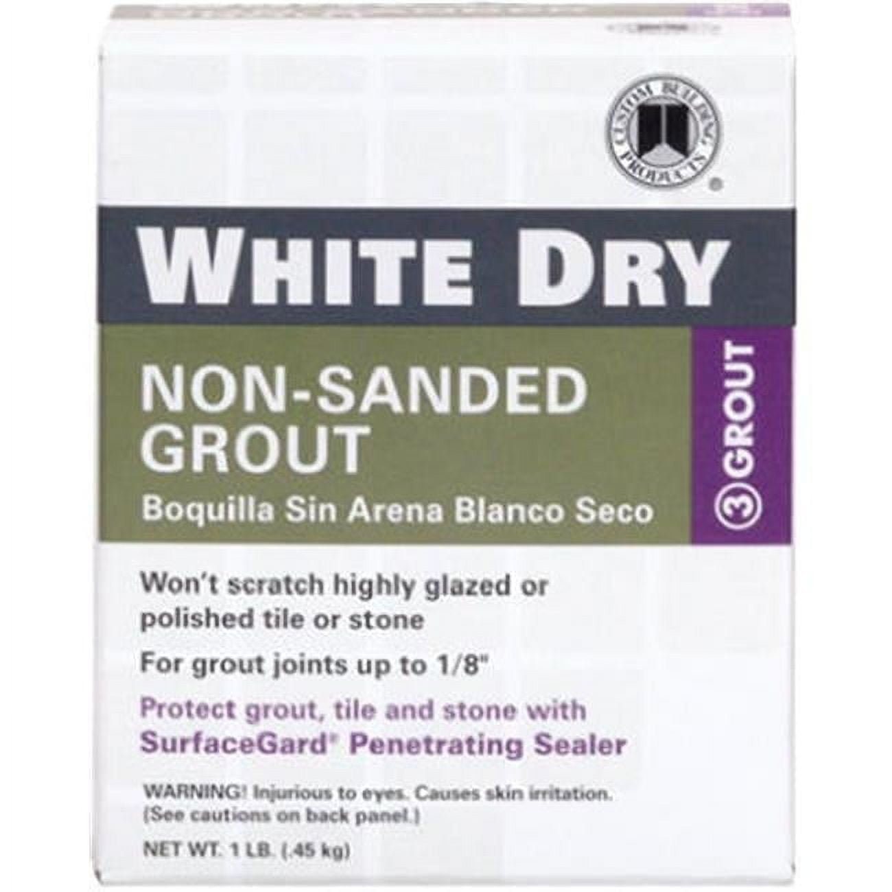 WDG1-6 Dry Tile Grout- White - Walmart.com