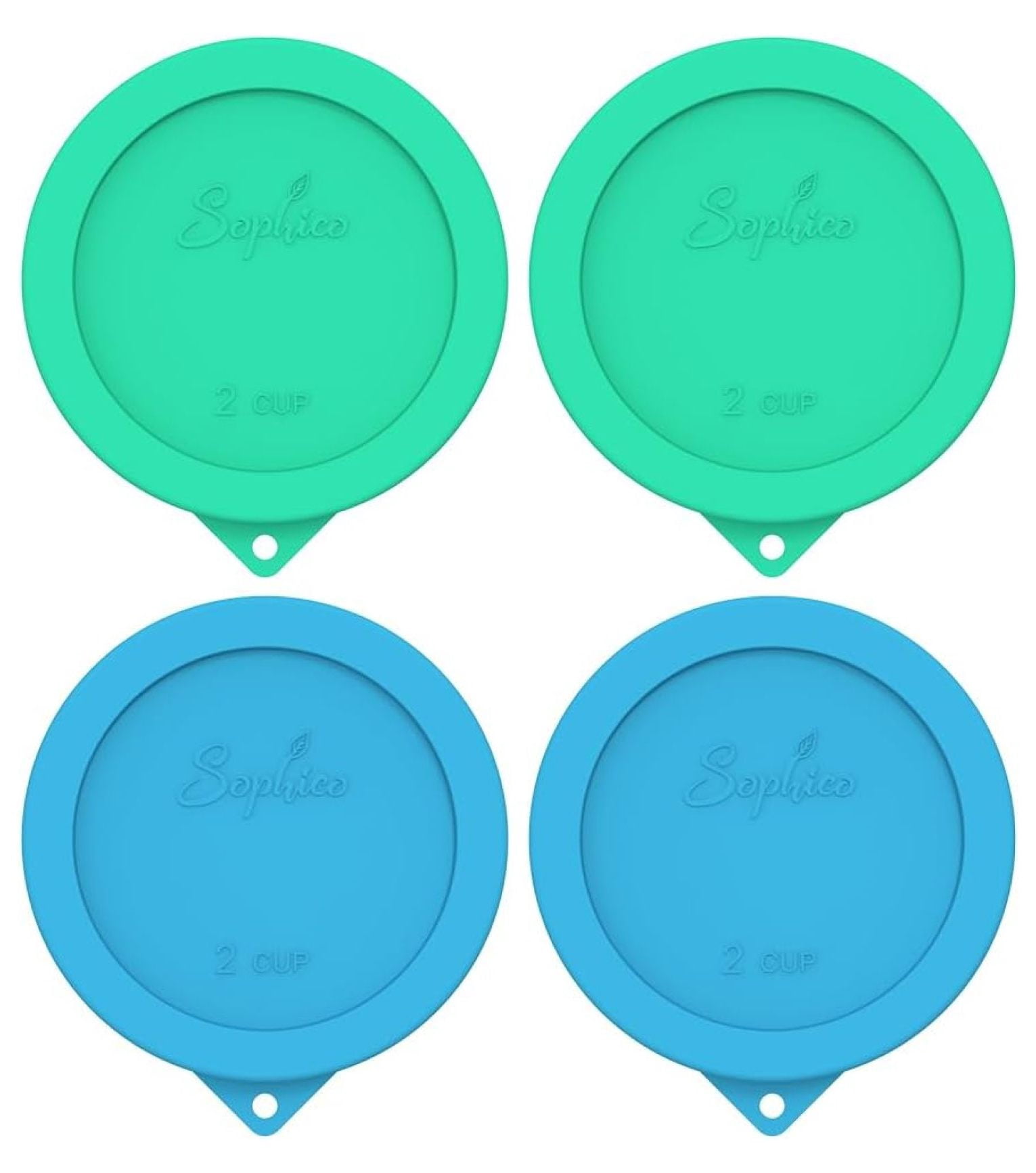 WDNMD9418 2 Cup Round Silicone Storage Cover Lids Replacement for 7200 ...