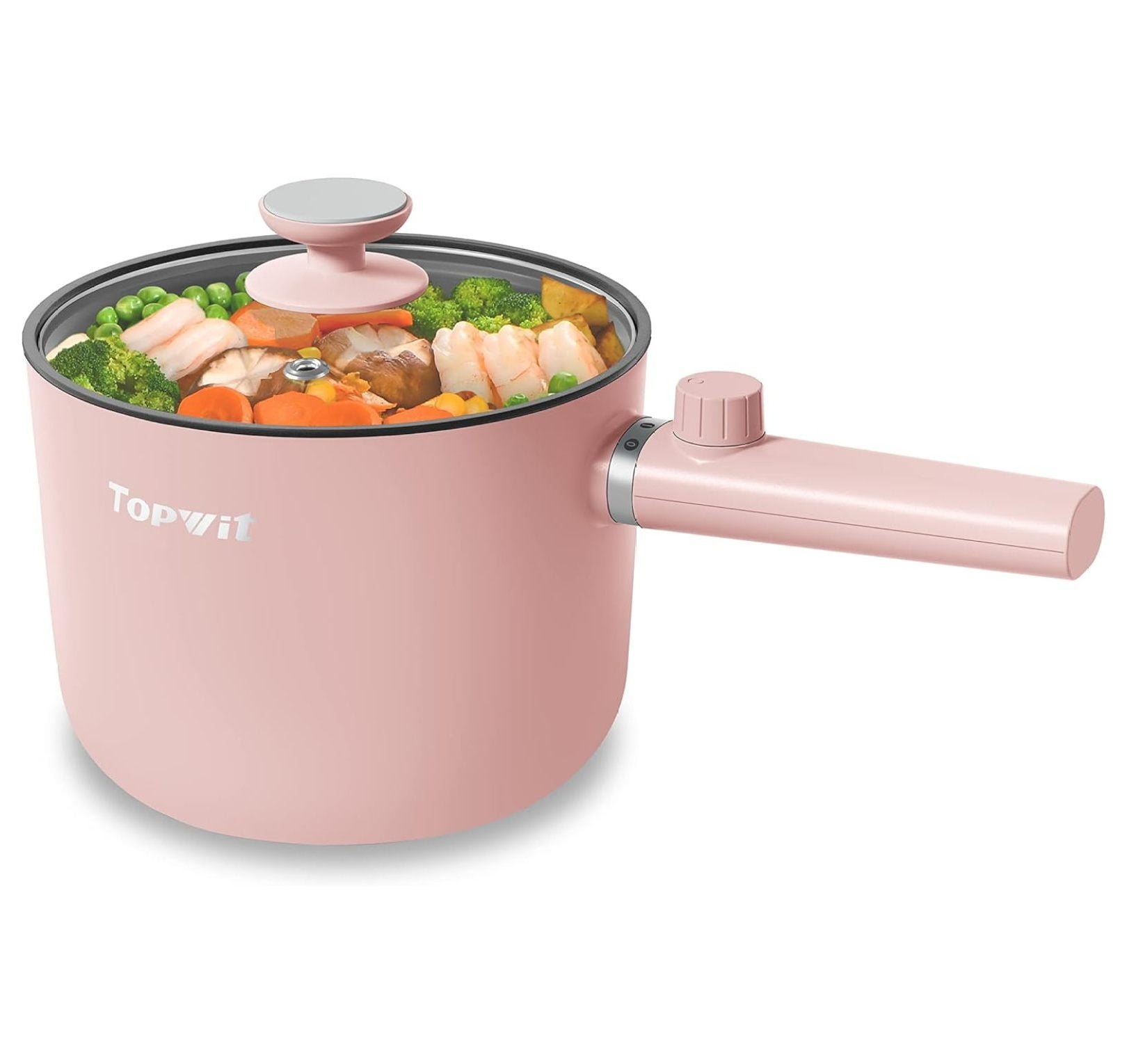 WDNMD9418 Hot Pot Electric, 1.5L Ramen Cooker, Portable Non-Stick ...