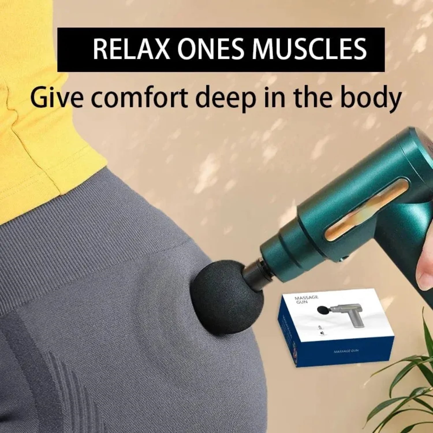 WDNRILA Mini Fascia Gun Wireless Massage Gun Muscle Relaxation Massage ...