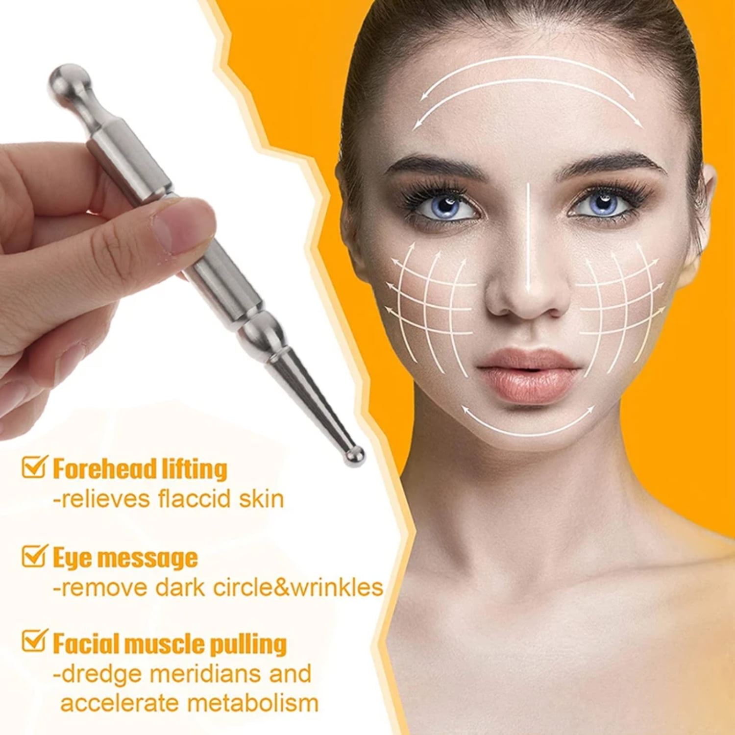 WDNRILA Stainless Steel Manual Acupuncture Pen Trigger Point Massager ...