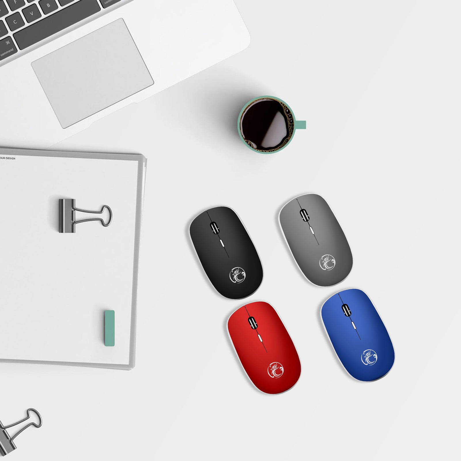 WDOBM Ergonomic Mouse,Wireless Mouse for Laptop,Wireless Mouse 2.4G ...