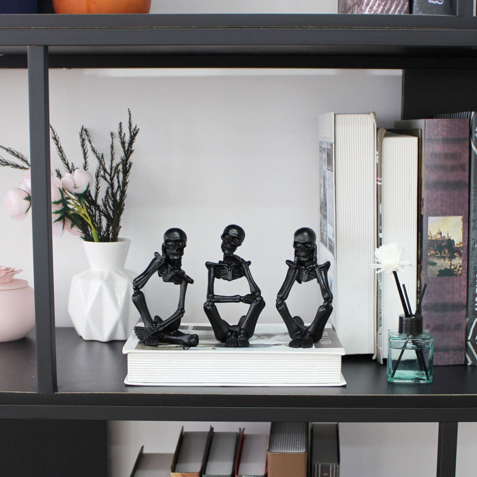 WDOBM Outdoor Decor,Statues for Home Decor,Resin Garden Statue,White ...