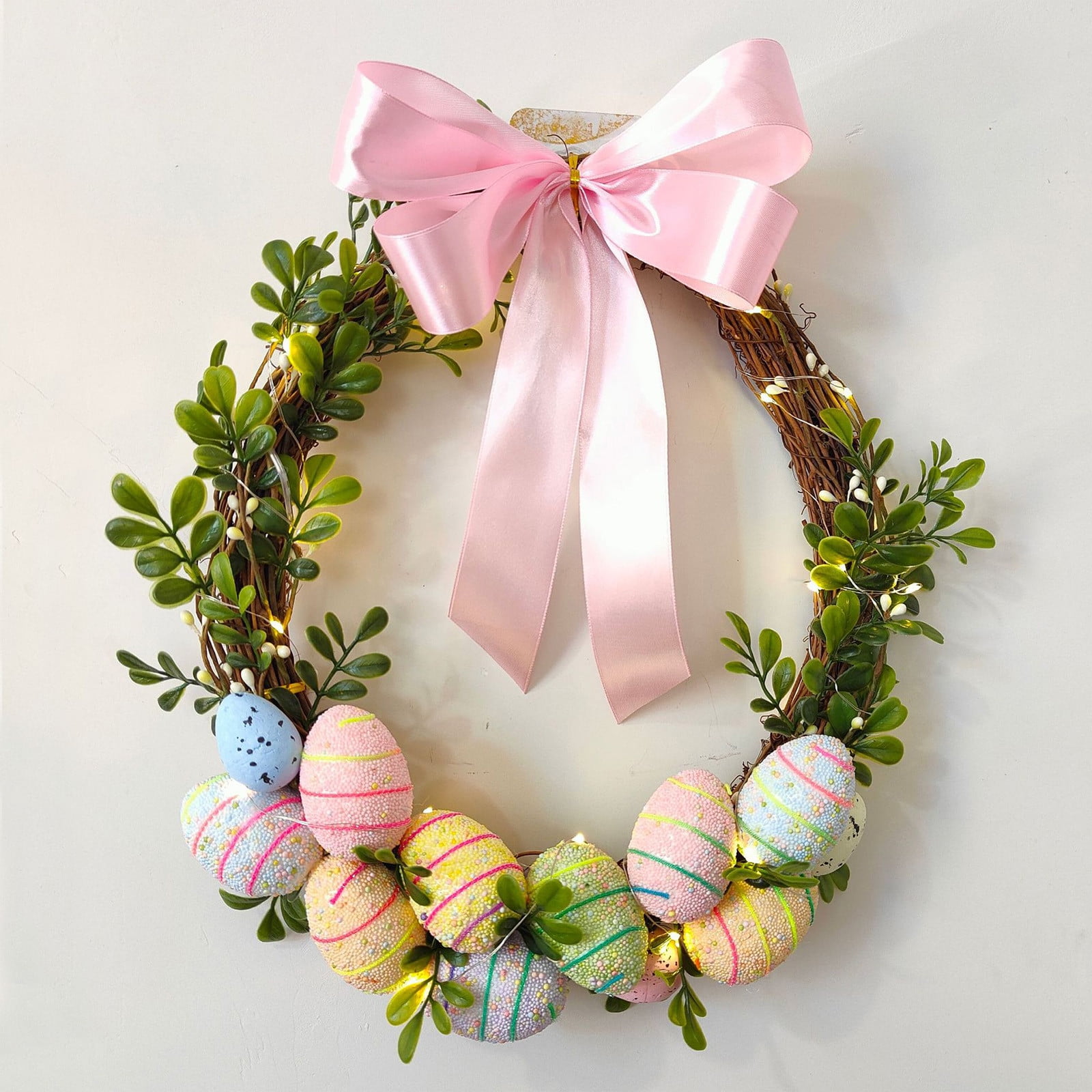 WDOBM Wreath,Welcome Wreath,Wreaths for Front Door,Easter Wreath ...