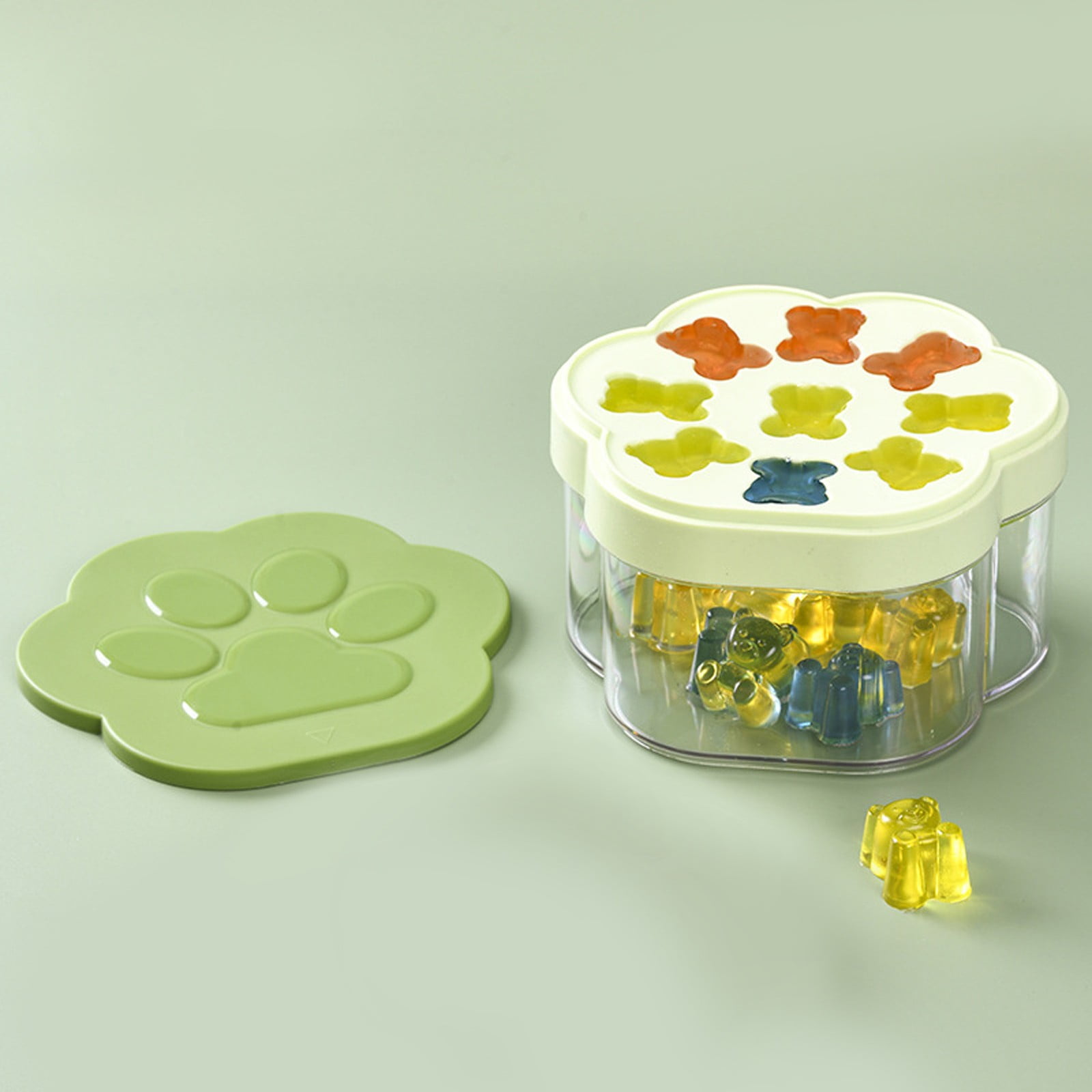 WDOEID Creative Bear Ice Box Home Ice Cube Box DIY Popsicle Make Ice ...