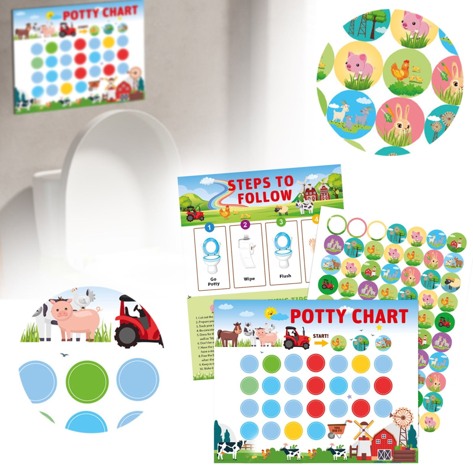 WDOEID Light Blue Reward Stickers for Kids - Ideal for Celebrating ...
